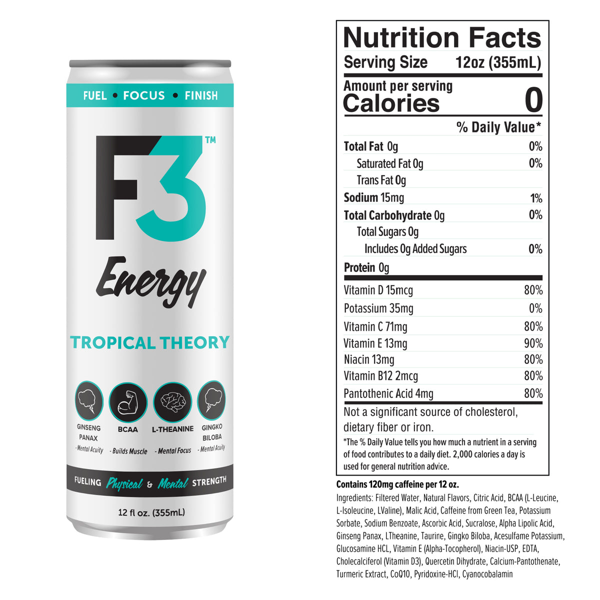 F3 Tropical Theory Drink | F3 Energy Drinks | F3 Energy LLC